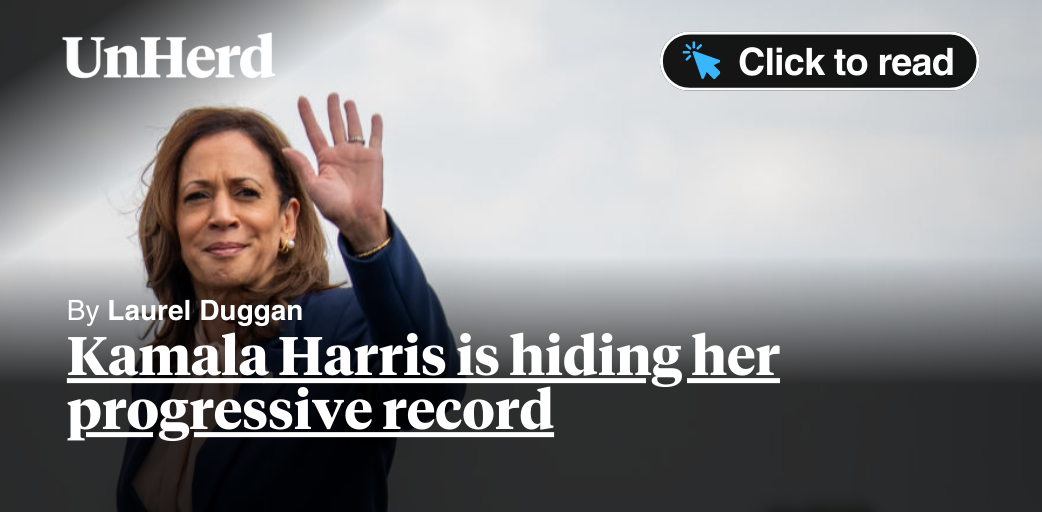 Kamala Harris is hiding her progressive record - UnHerd